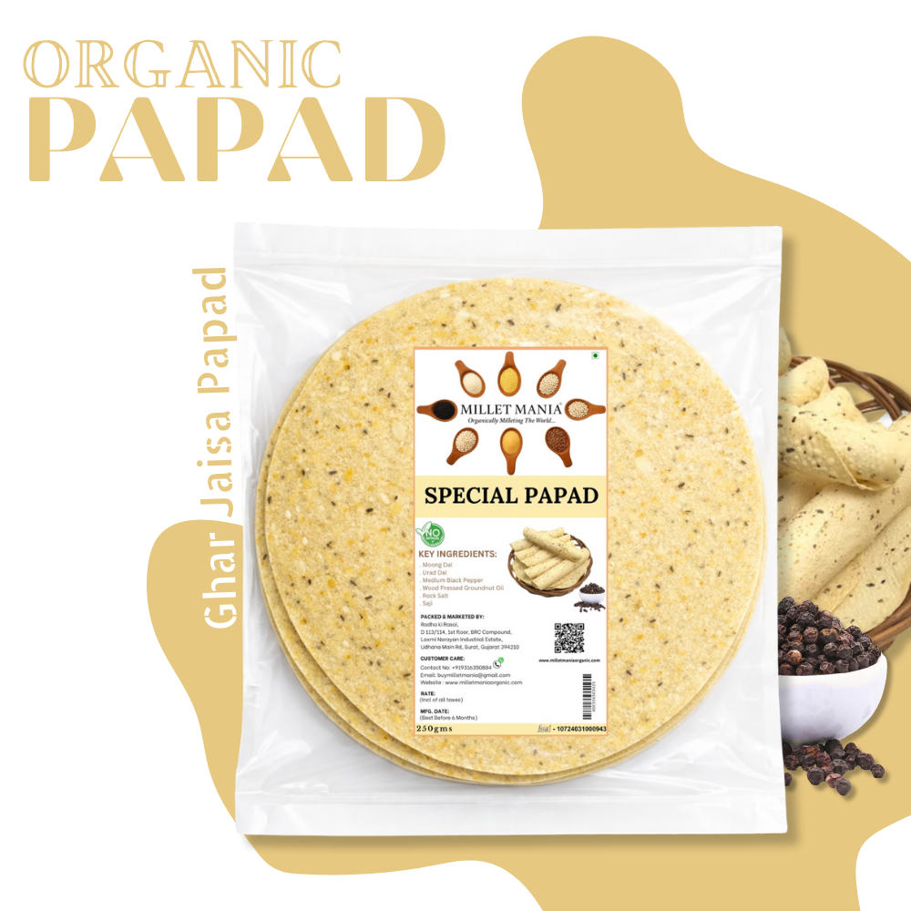 Organic Papad & Mangodi – Millet Mania