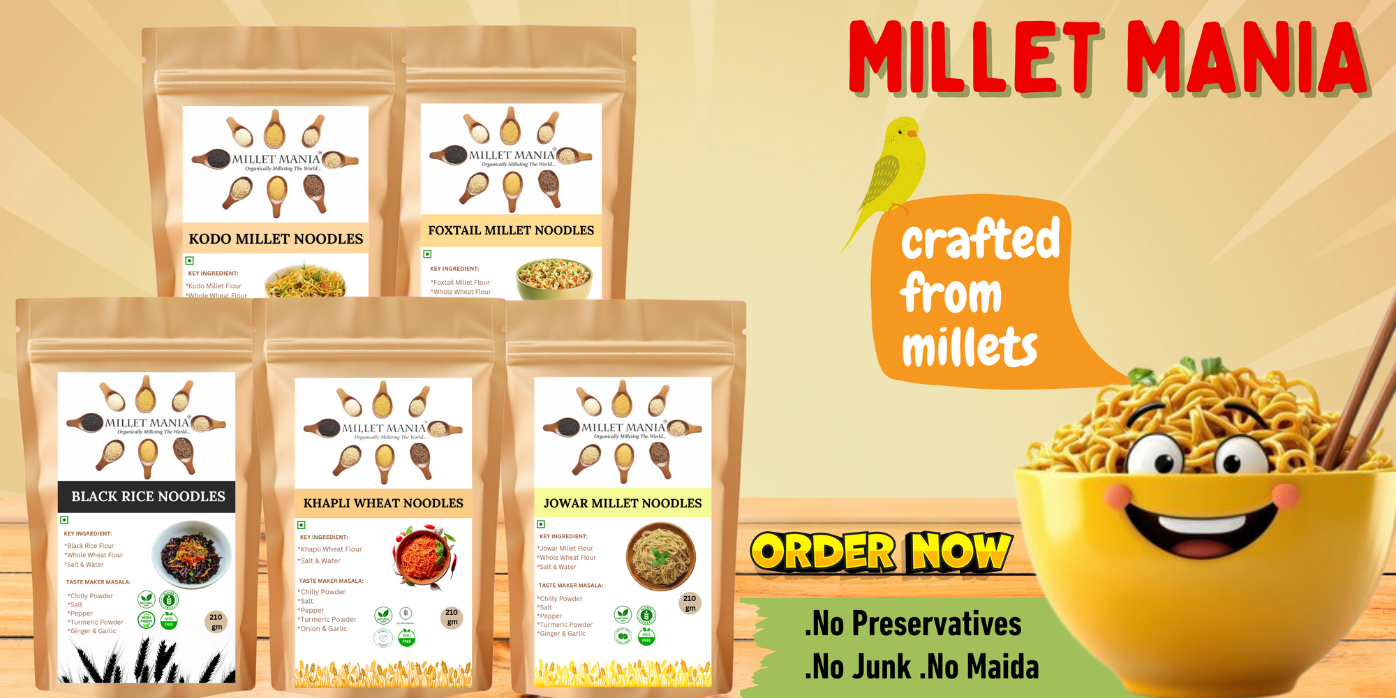 Millet Mania – Healthy Millet Snacks & Natural Foods
