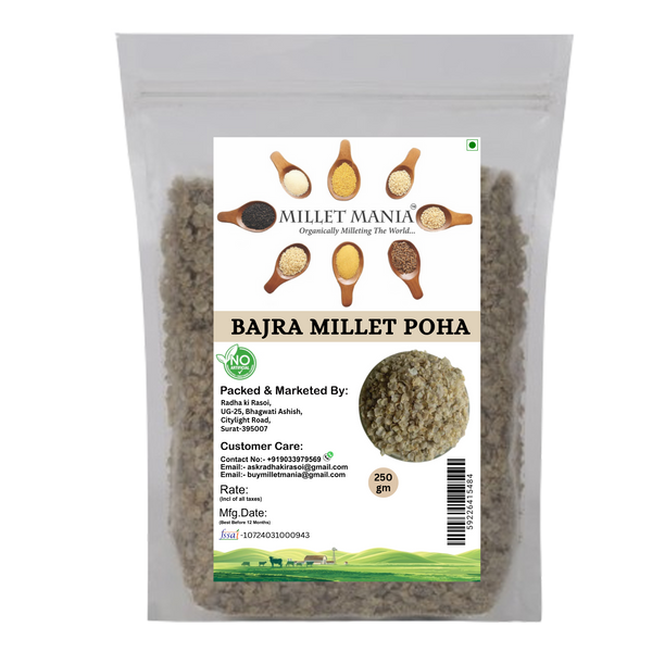 Bajra Millet Poha (250g) – Millet Mania