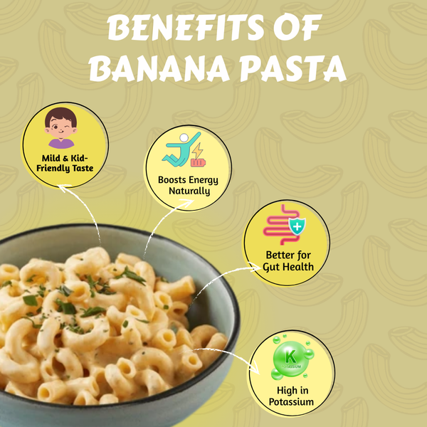 Banana Flour Pasta (200 g) | Maida-Free, Easy to Digest & Guilt-Free ...