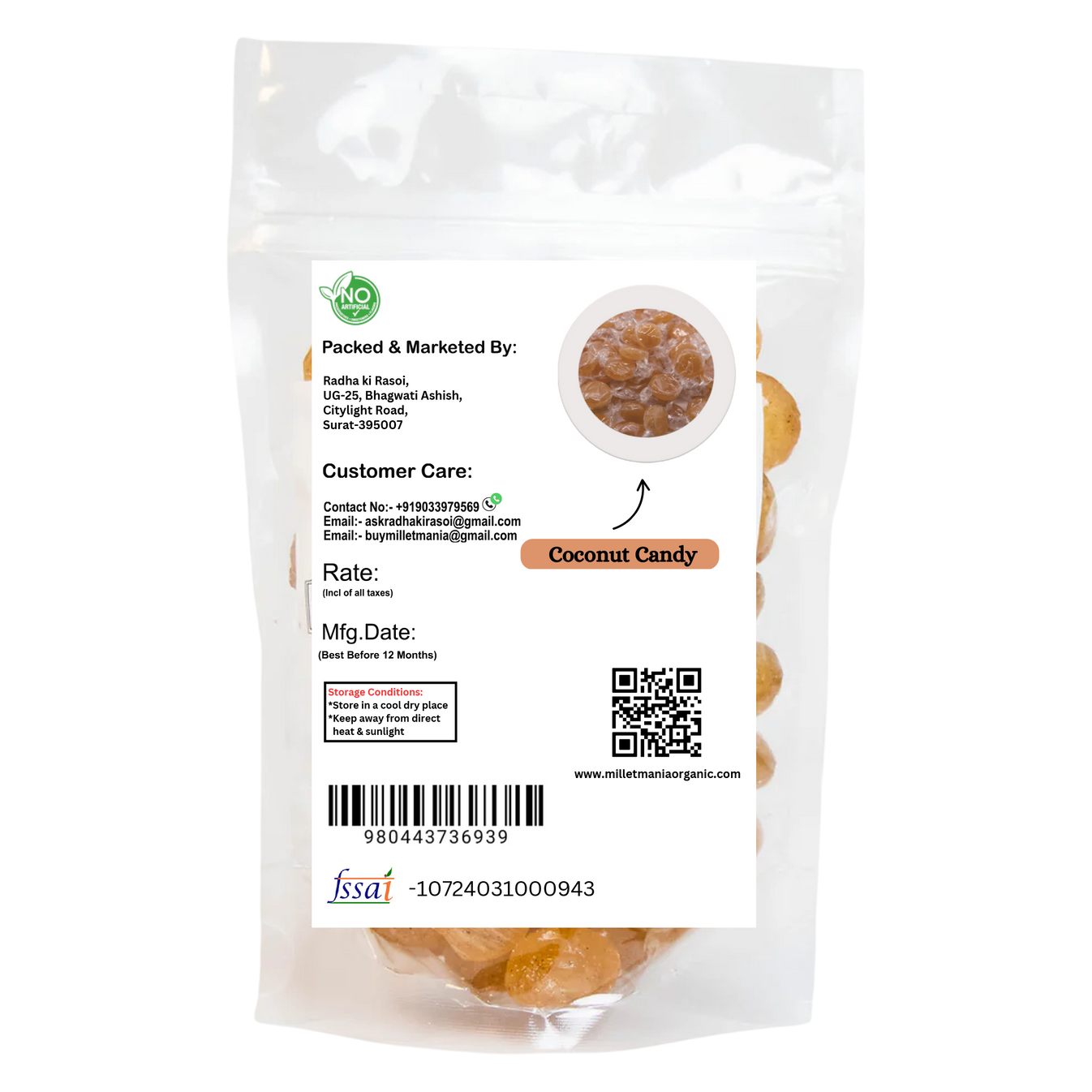 Coconut Candy (15 Piece) – Millet Mania