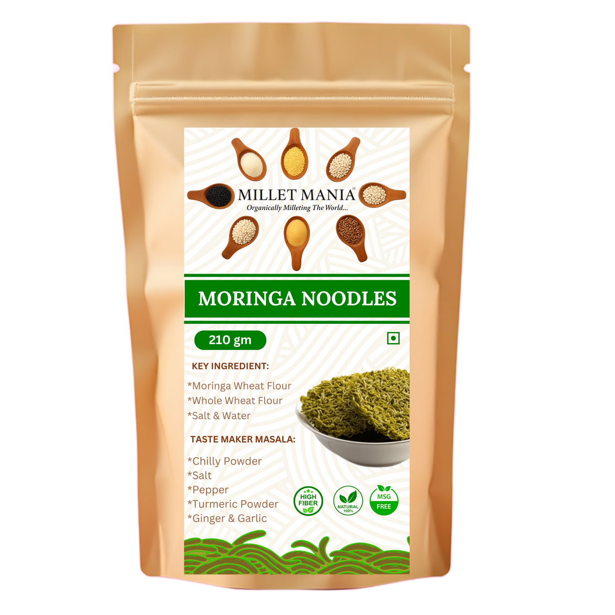Moringa Noodles (210 g) | Nutrient-Packed & Superfood Noodles – Millet ...