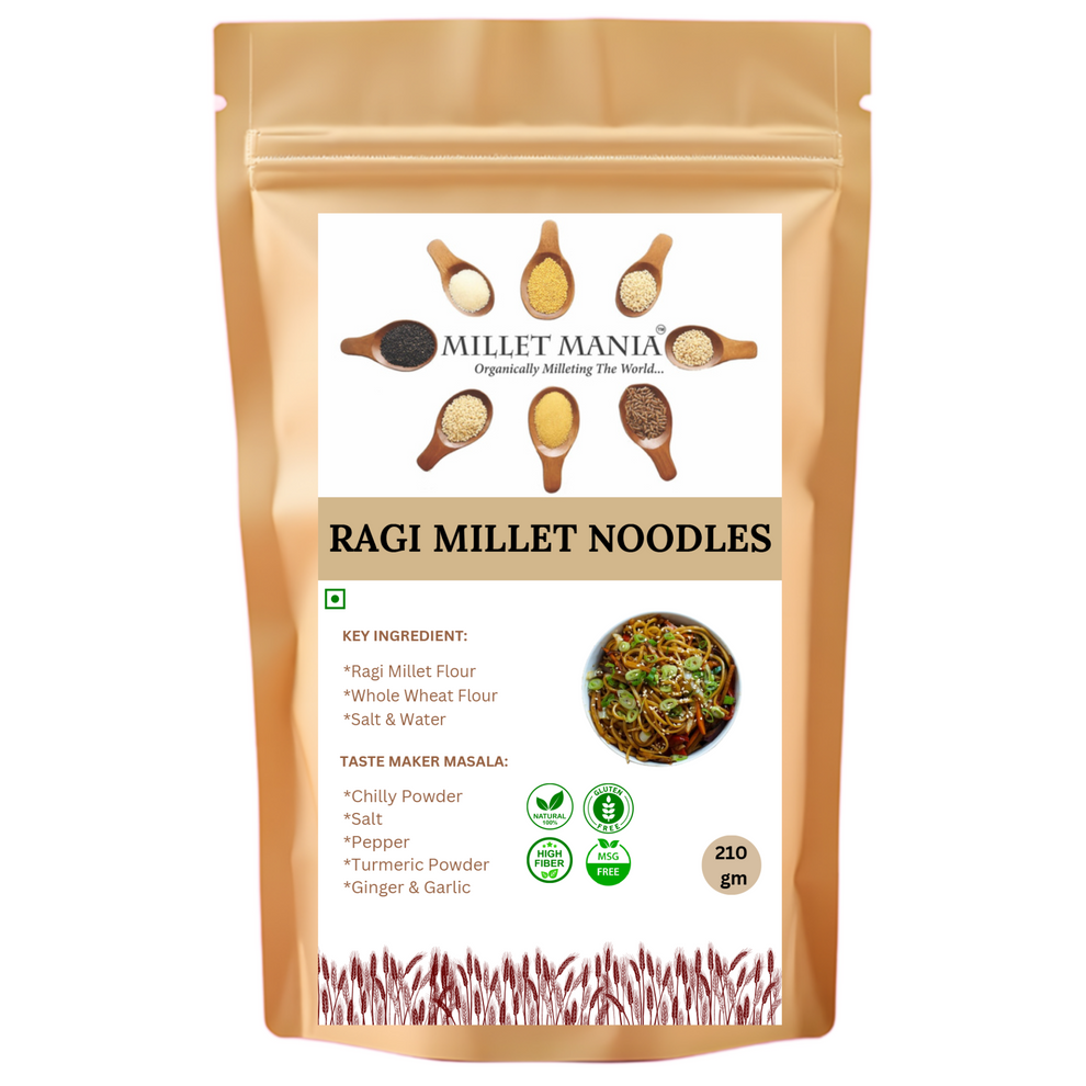Millet Mania Ragi Noodles (210 g) | Healthy & Guilt-Free Millet Noodle
