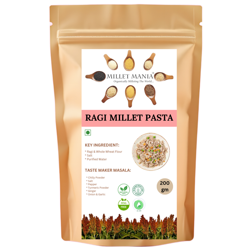 Ragi (Finger) Millet Pasta (200g) – Millet Mania