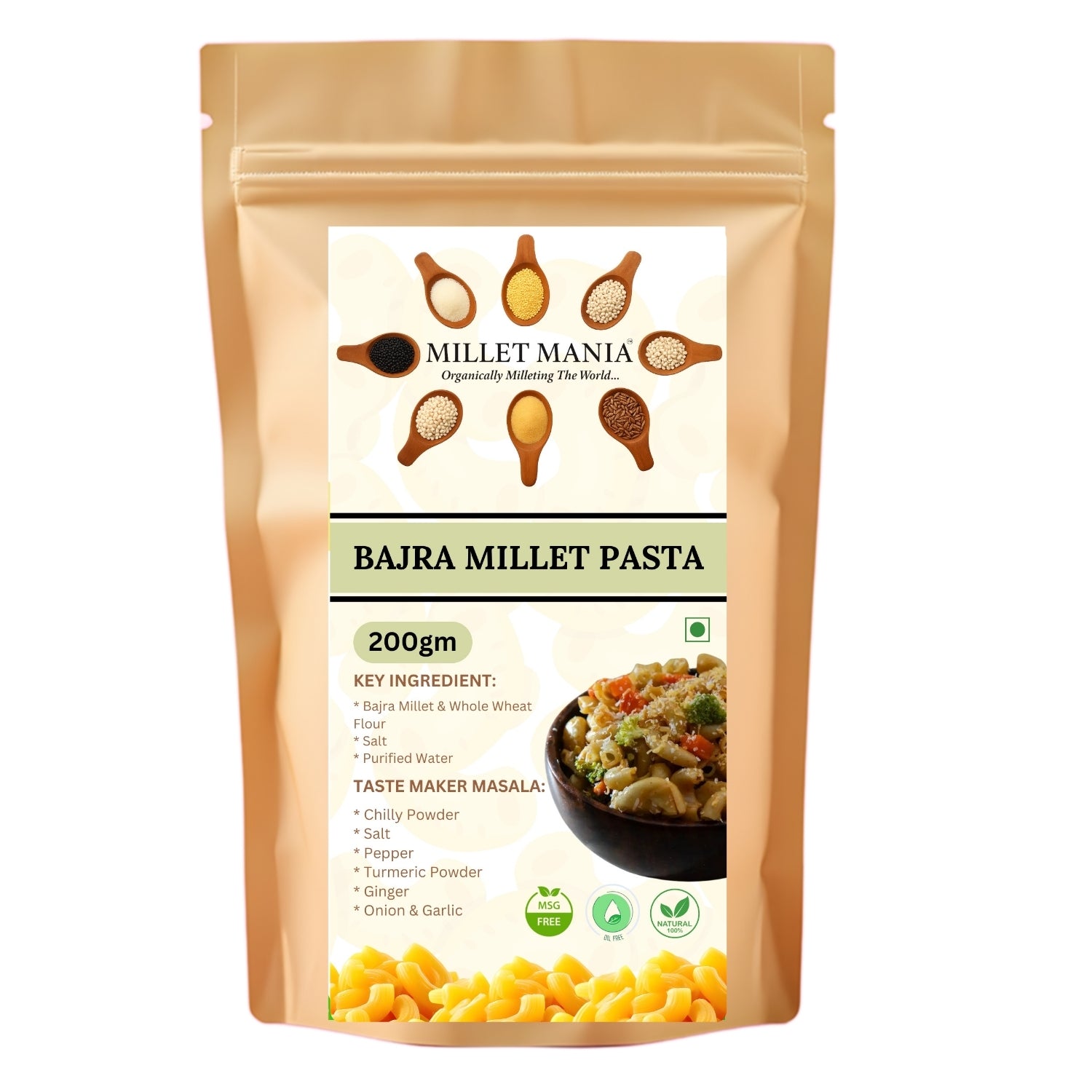 Pearl Pasta (200g) – Millet Mania